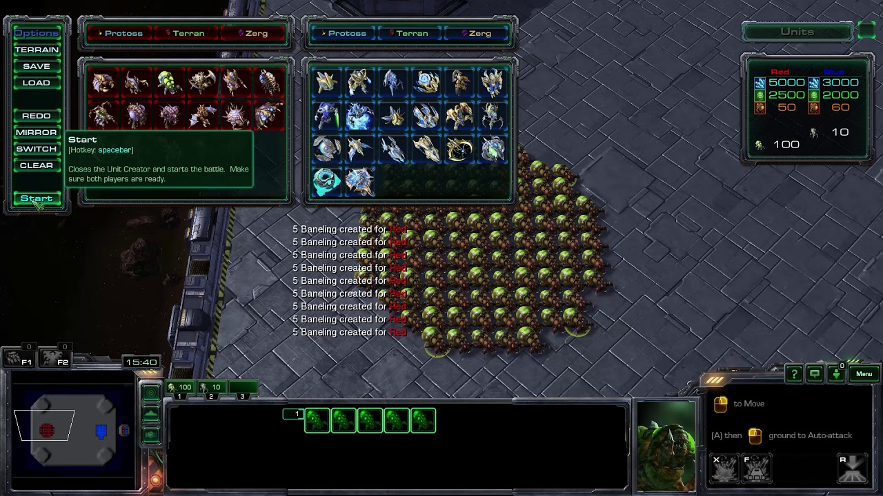 StarCraft 2 LOTV: 100 Banelings VS 10 Colossus!!! - YouTube