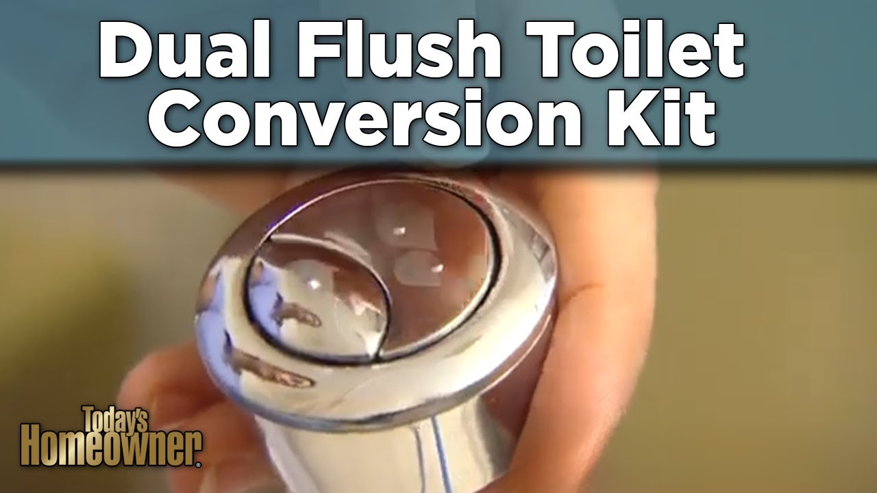 Dual Flush Toilet Conversion Kit - YouTube