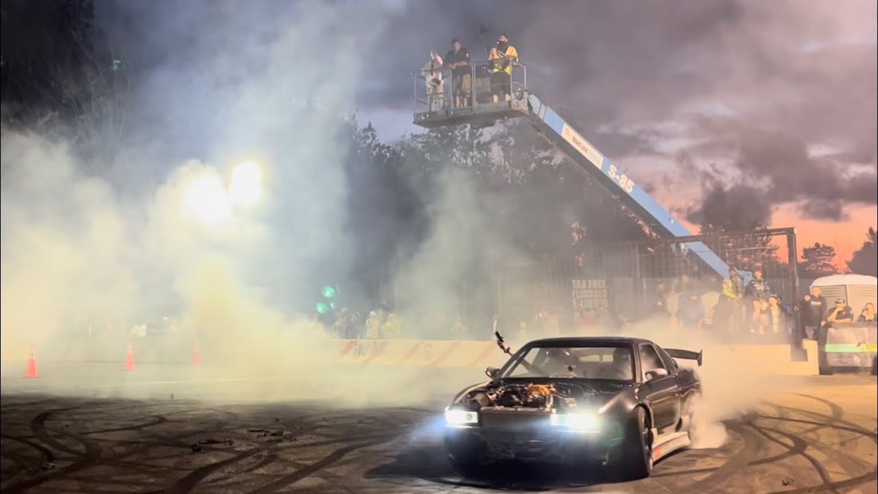 Big Indian Drift Pit (Hoonigan) Zac Mertens Co Hosts Burnout Competition - YouTube