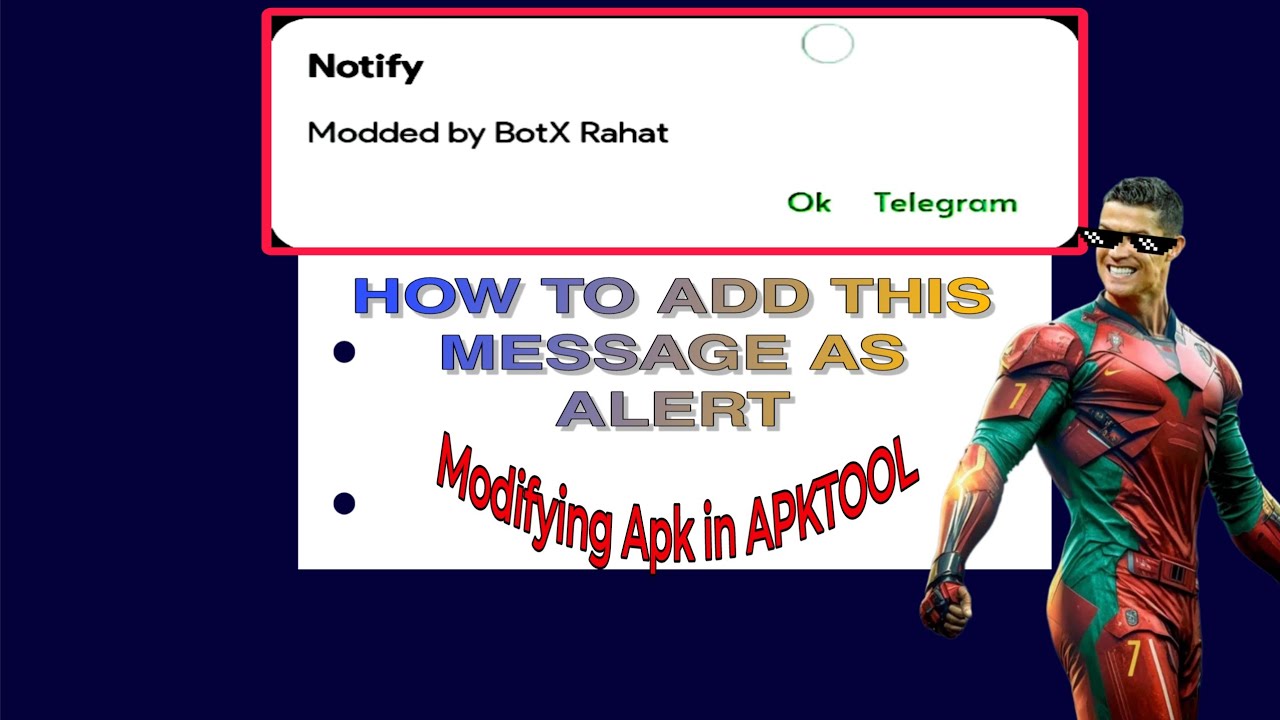 ADD ALERT MESSAGE IN APK | HOW TO MOD APK IN 2024 @technicalkhan594 ...