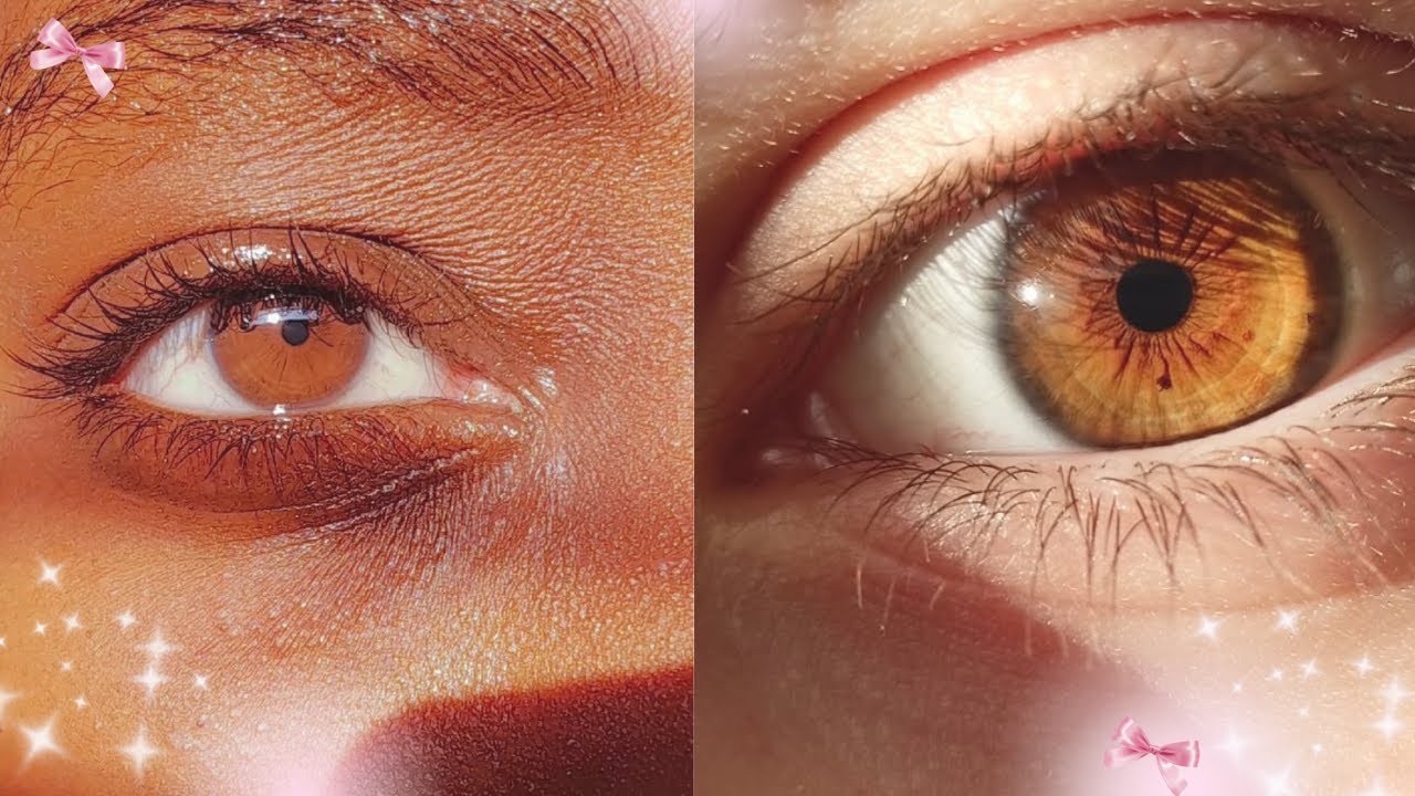 Natural AMBER EYES | Glow Up Results - YouTube