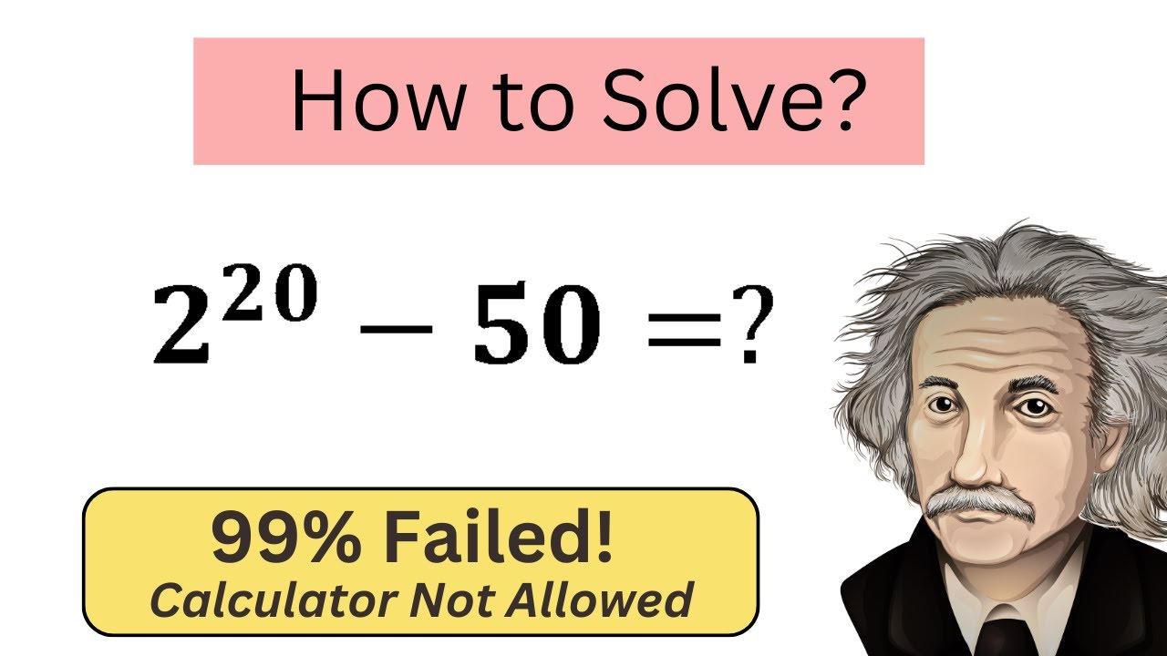 A Nice math Olympiad Problem, Can You Solve This? Find value of (2^20 ...