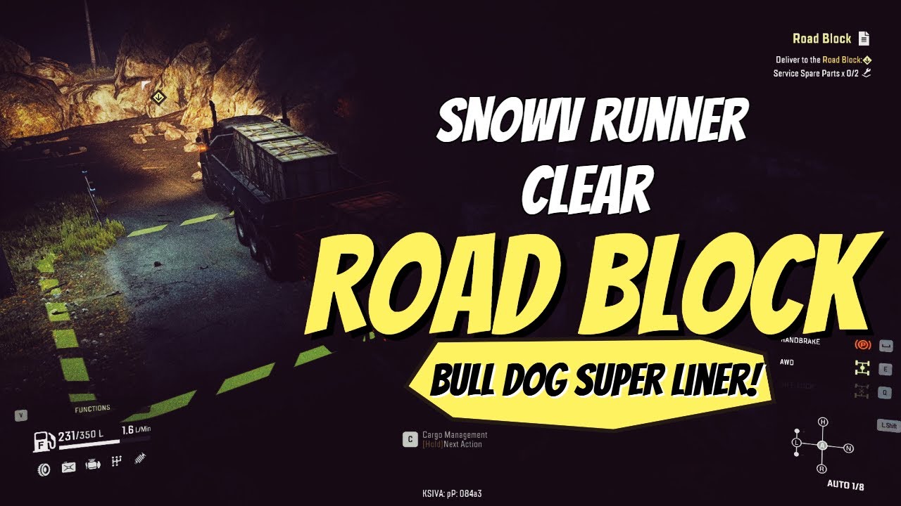 SnowRunner: Clearing the Road Block in Black River, Michigan - Gameplay ...