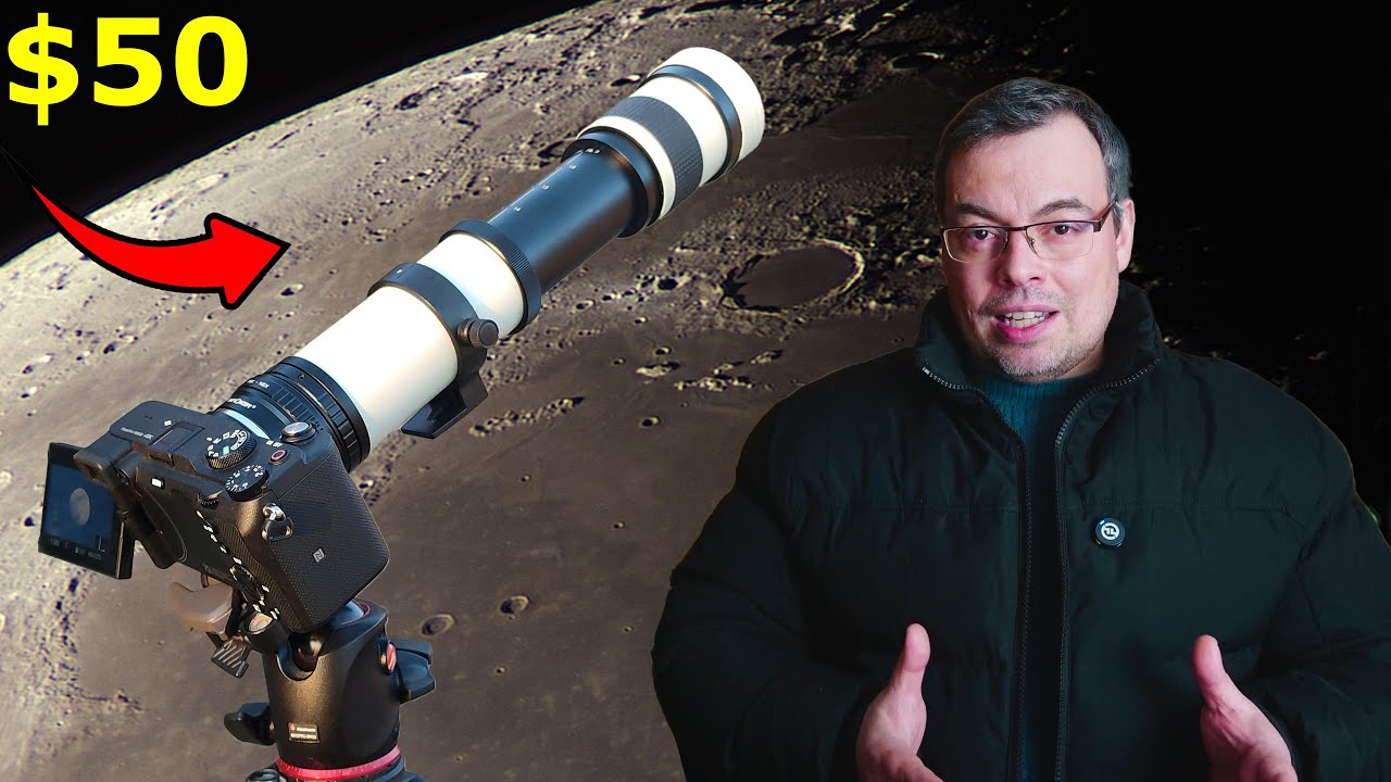 How I Captured The Moon With A $50 Zoom Telescope 420 to 800mm - YouTube