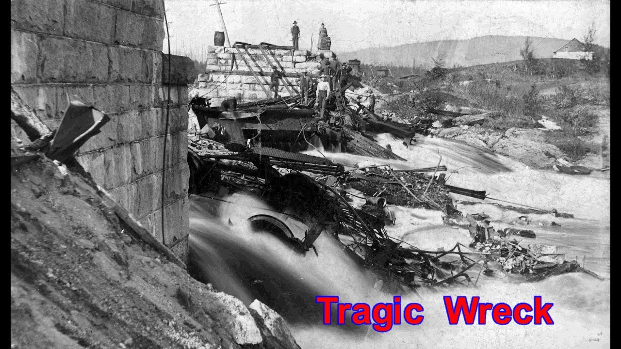 Tragic 1894 Train Wreck Burning Bridge Artifacts River Dive ...