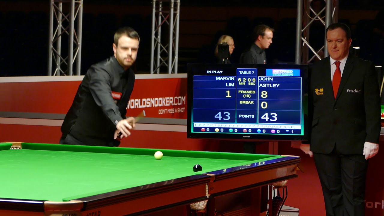 World Snooker Qualifiers 2018 Black Ball Game John Astley vs Marvin Lim ...