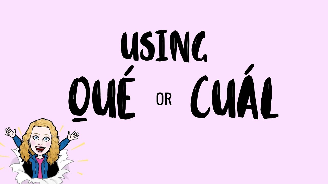 Qué vs Cuál in Spanish - How to learn Spanish for Beginners - YouTube