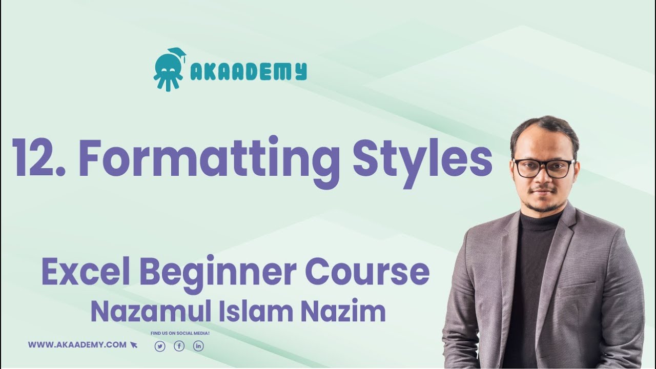 Class 12: Formatting Styles - YouTube