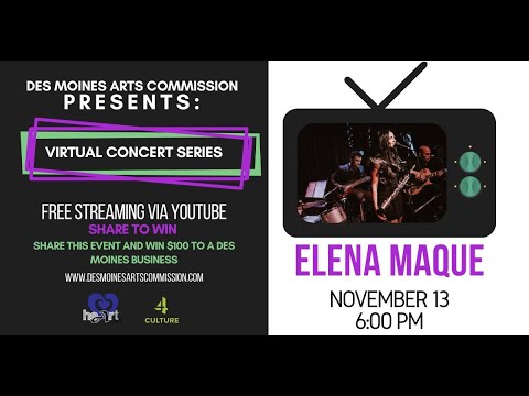 Des Moines Arts Commission Presents: Elena Maque - YouTube