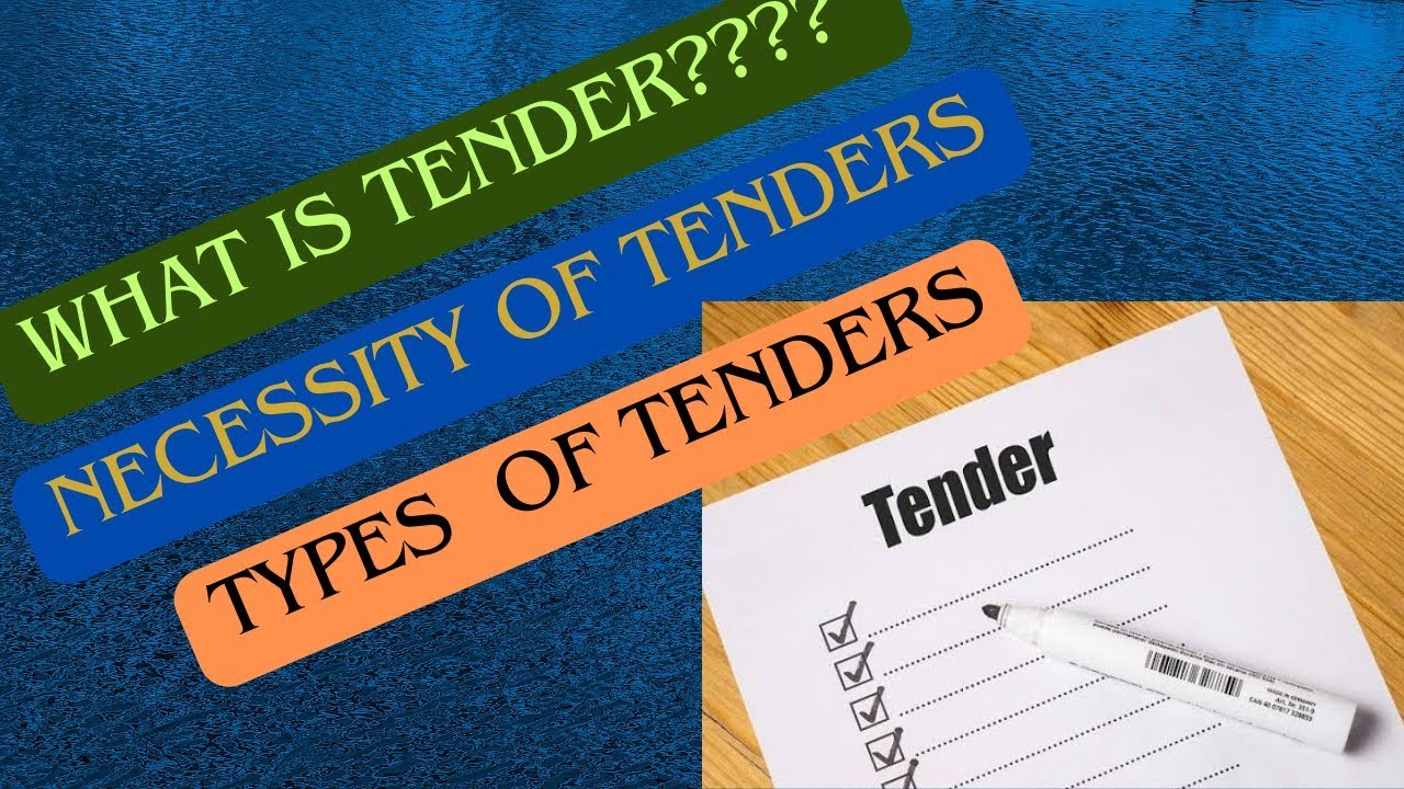 Types of tenders#civilengineering#imp topic - YouTube