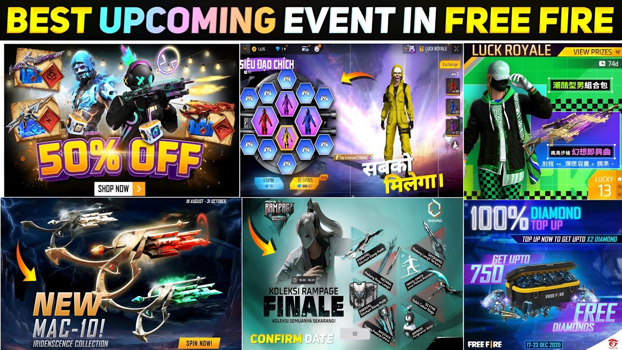 UPCOMING EVENT IN FREEFIRE AUGUST | FF NEW EVENT | FREEFIRE NEW EVENT ...
