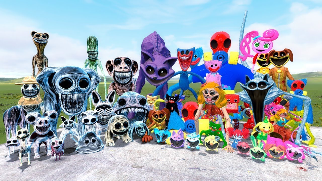 ALL ZOONOMALY CREATURES VS ALL POPPY PLAYTIME CHAPTER 1-3 MONSTERS in ...