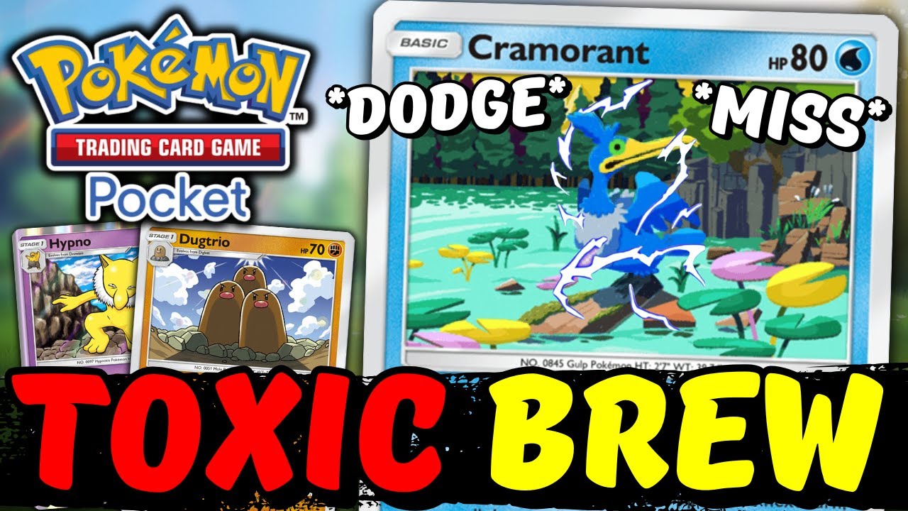 TOXIC CRAMORANT BREW MAKES ENEMIES RAGE QUIT! | Pokemon TCG Pocket ...