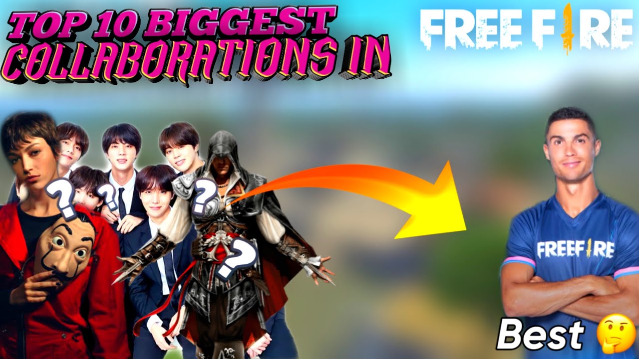 😱Οι 10 μεγαλύτερες συνεργασίες που έκανε το FREE FIRE🤯TOP 10 BIGGEST ...