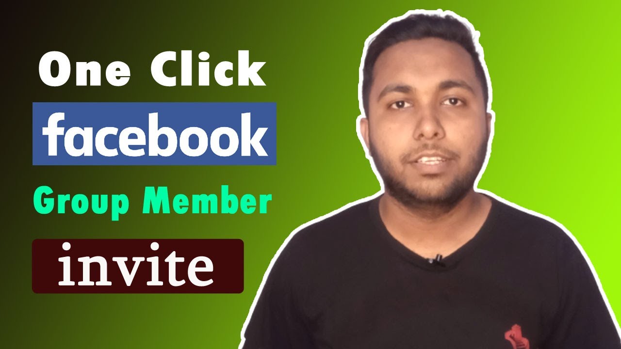 One click Facebook group members invite | How to invited Facebook group ...