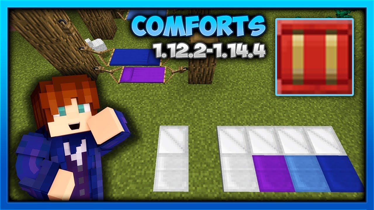 DUERME DE DÍA EN MINECRAFT - COMFORTS MOD 1.12.2 | HAMACAS | | BOLSAS ...