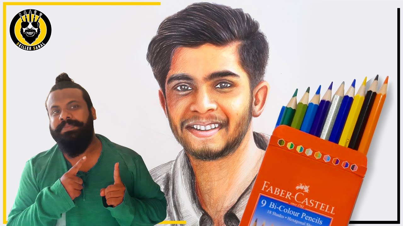 naslen | naslen colour pencil drawing | colour pencil drawing tutorial ...