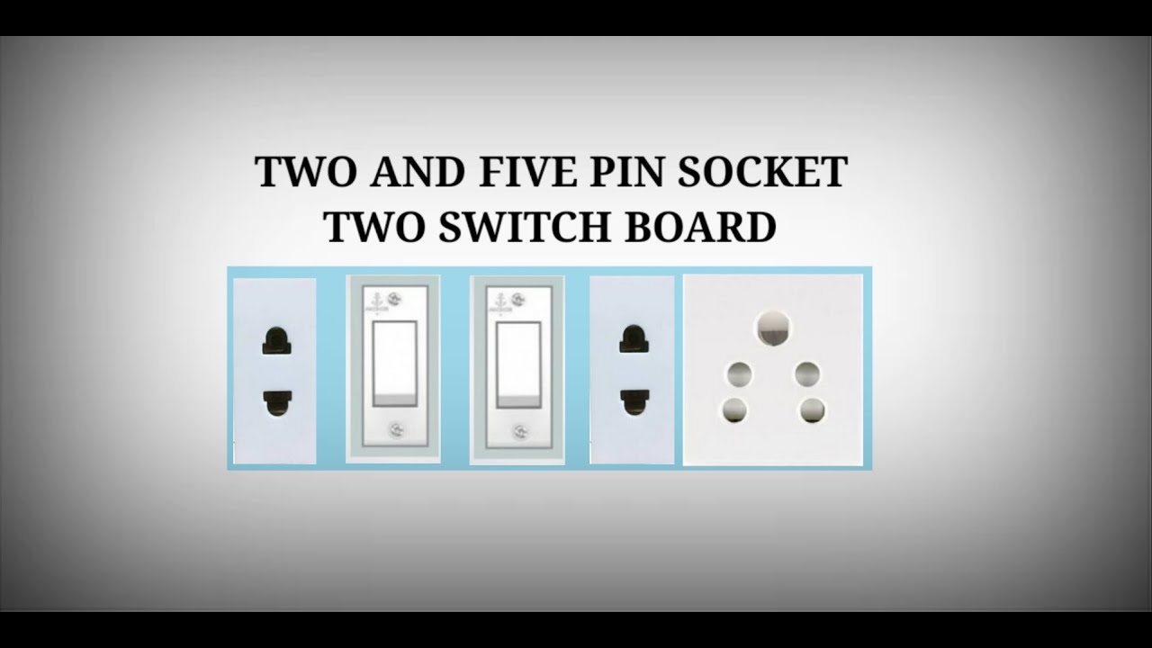 Two Switch and Two 2pin and One 5pin Socket connection Board । - YouTube