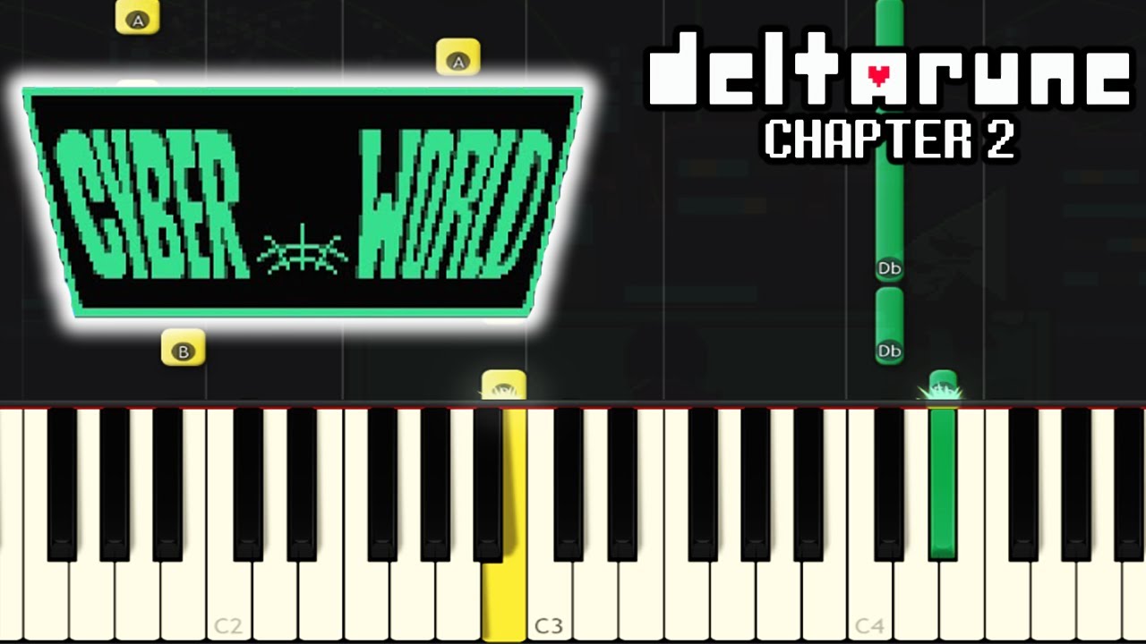 A Cyber's World? - Deltarune Chapter 2 [Piano Tutorial] - YouTube