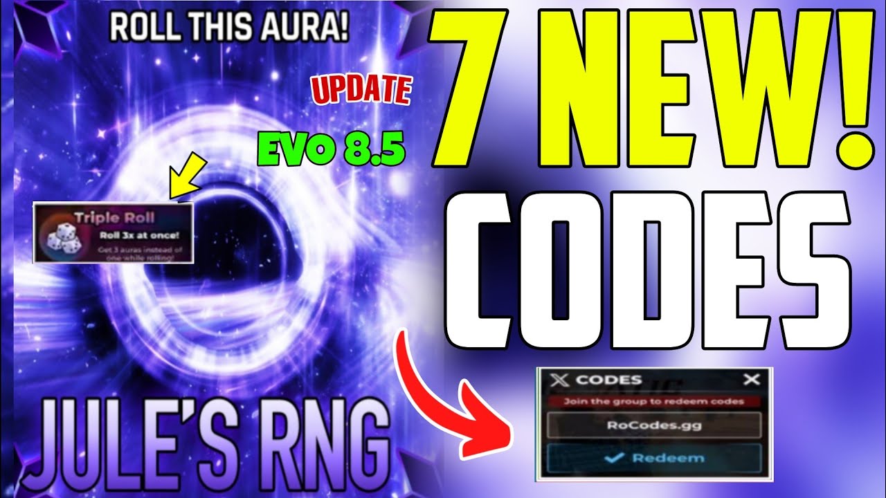 ⚠️EVO 8.5💥[Update!]⚠️ ALL WORKING SEPTEMBER CODES FOR JULES RNG IN 2025 ...
