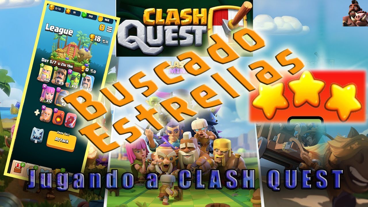Clash Quest en Busca de Estrellas.....UFFF!... - YouTube