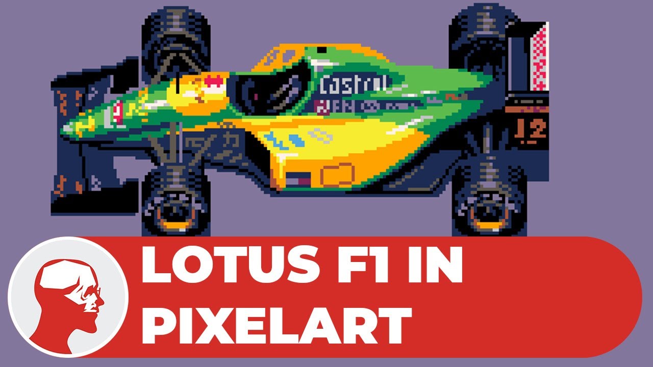 Lotus F1 car in Pixelart - YouTube