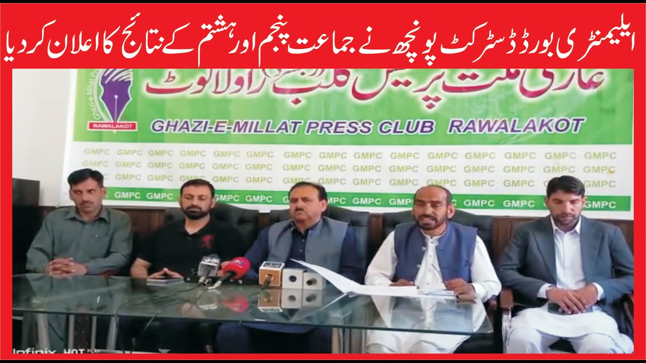 Elementary Board Poonch AJK Announced The Results / P News - YouTube