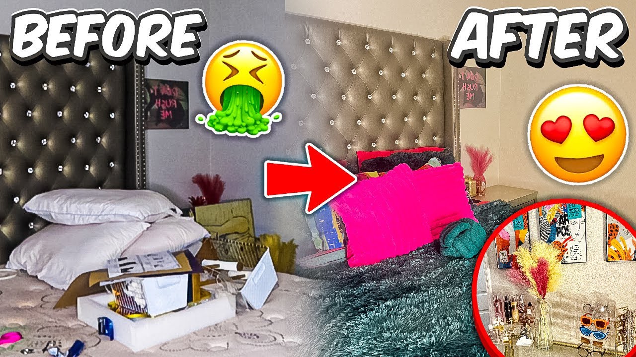 EXTREME ROOM MAKEOVER + ROOM TOUR | shopping HAUL , GIRLY decor ...