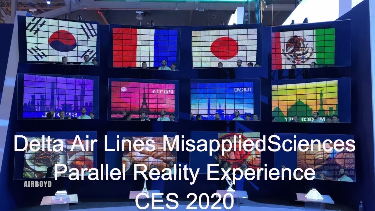 Delta Air Lines Parallel Reality Flight Screens • Misapplied Sciences ...