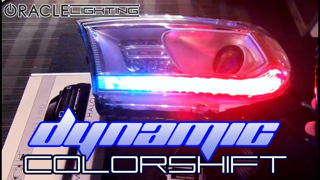 2016-2018 Dodge Durango ORACLE Dynamic ColorSHIFT RGBW Headlight DRL ...