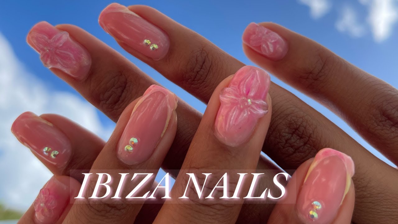 DO MY NAILS WITH ME - THE NIGHT BEFORE IBIZA | NAILS AT HOME - YouTube