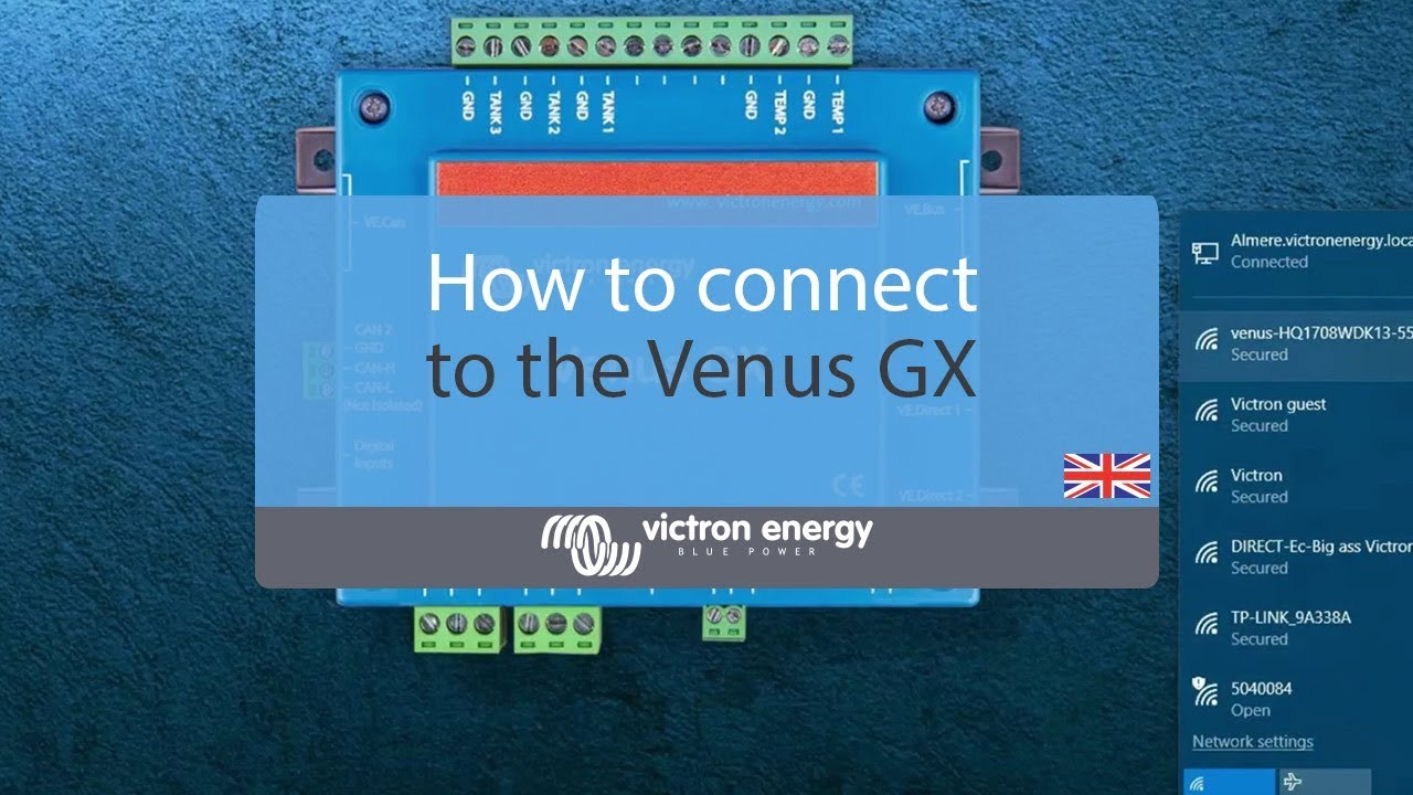 How to connect to the Venus GX - YouTube