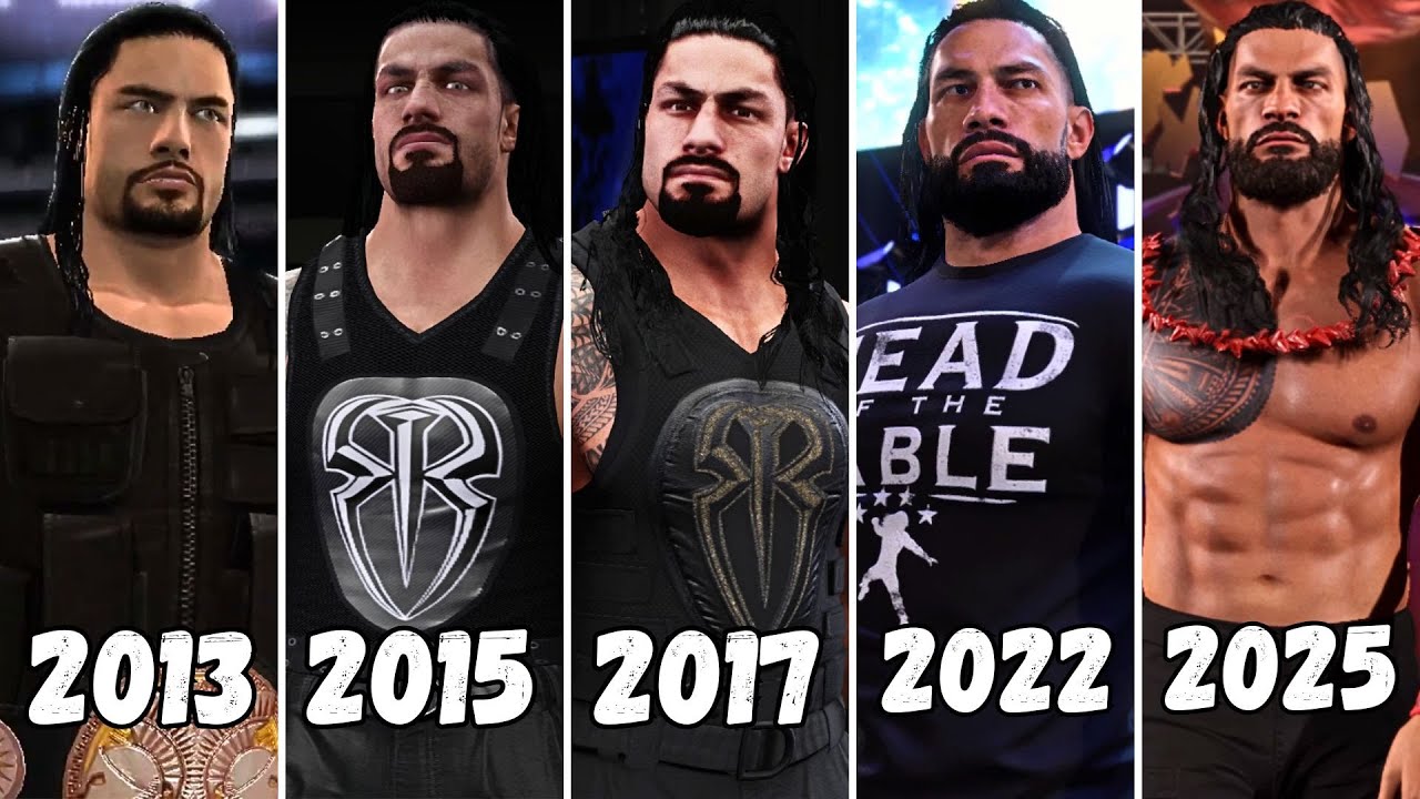 Entrance Evolution of Roman Reigns 2013 - 2025 - WWE Games - YouTube