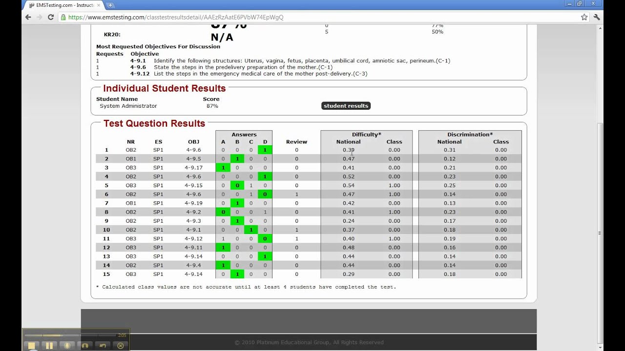Student Test_results_for_EMSTesting.com - YouTube