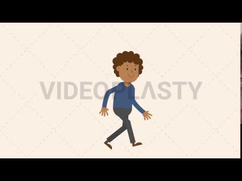Black Man Walking Animation [MOV & GIF]