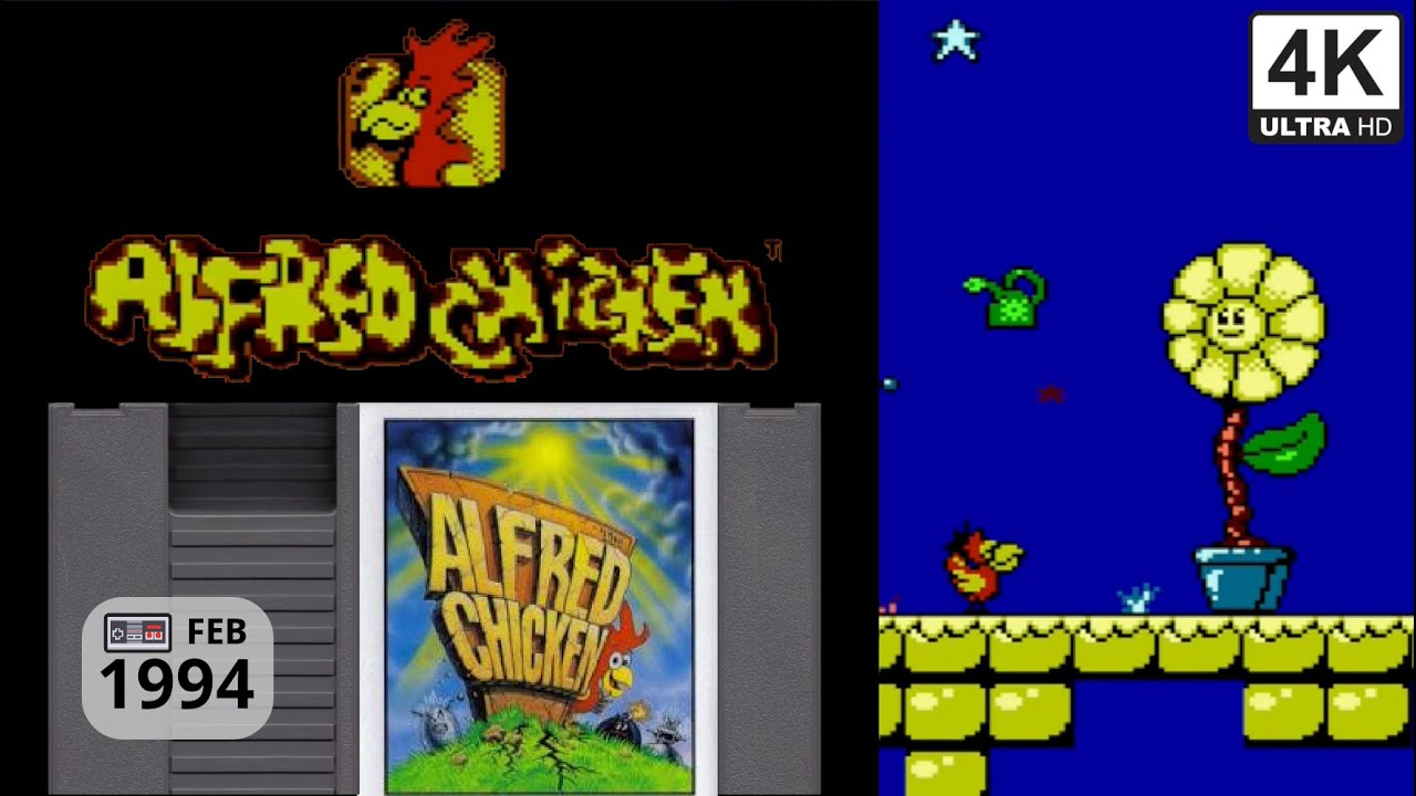 Alfred Chicken (Mindscape, 1994) - NES Gameplay 4K - YouTube