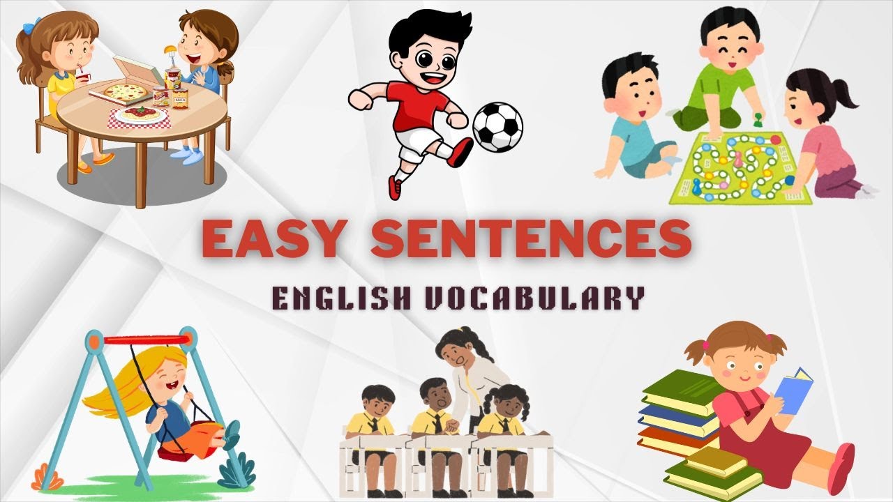 Learning English: Daily Easy Sentences for Kids With Picture - English ...