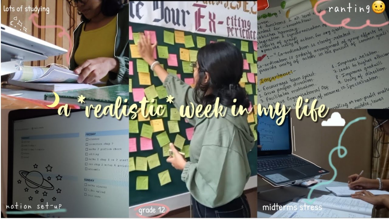 a realistic school week vlog | grade 12 | weekly study vlog - YouTube