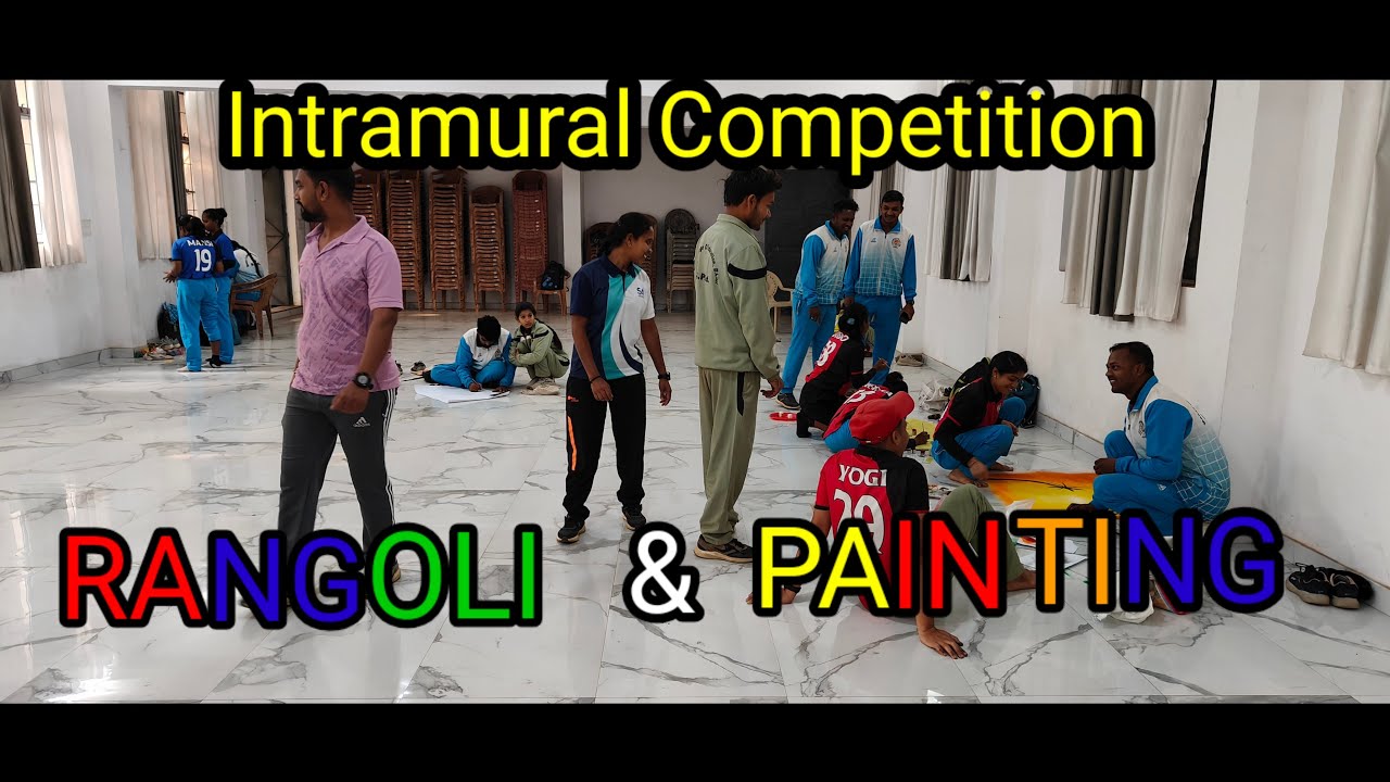 Intramural Competition ( RANGOLI & PAINTING) #SPORTS #painting - YouTube