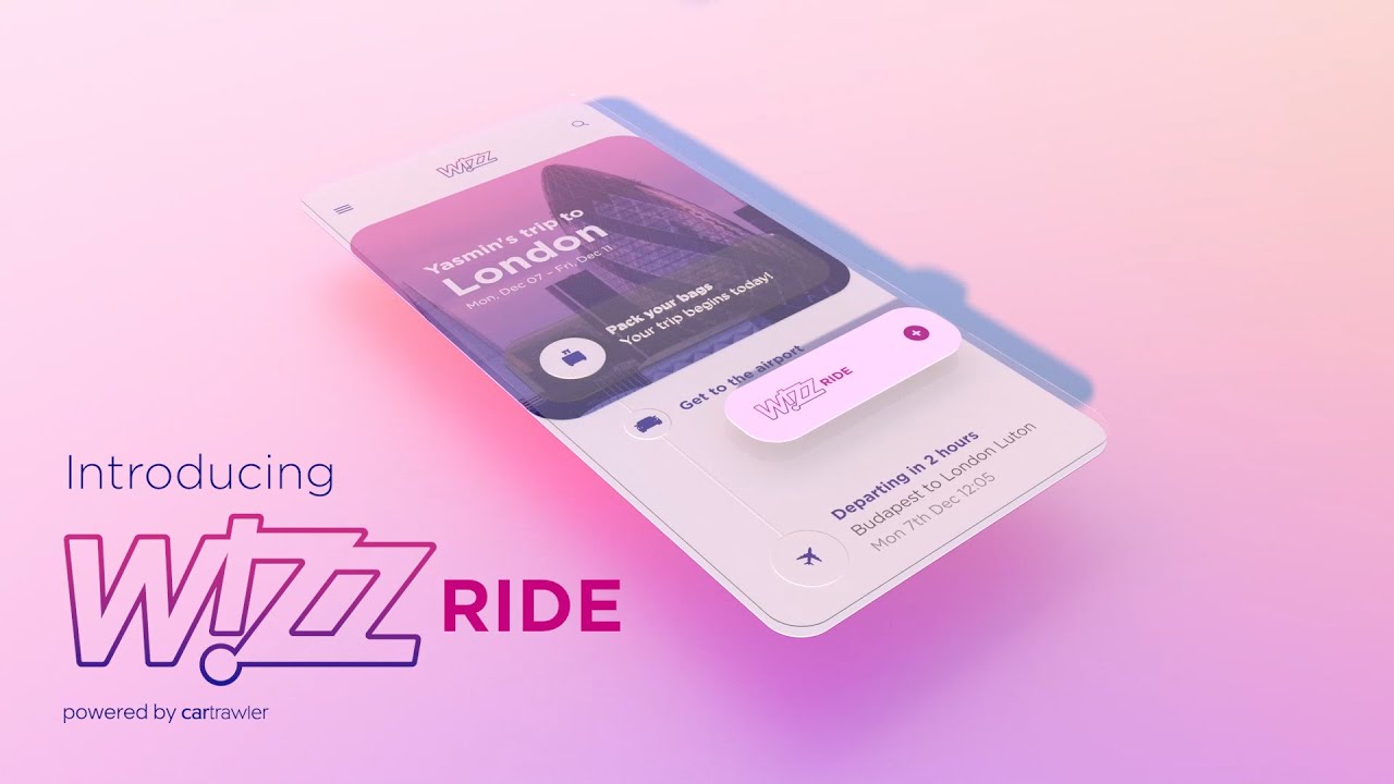 Introducing the latest feature in the WIZZ app: WIZZ Ride - YouTube