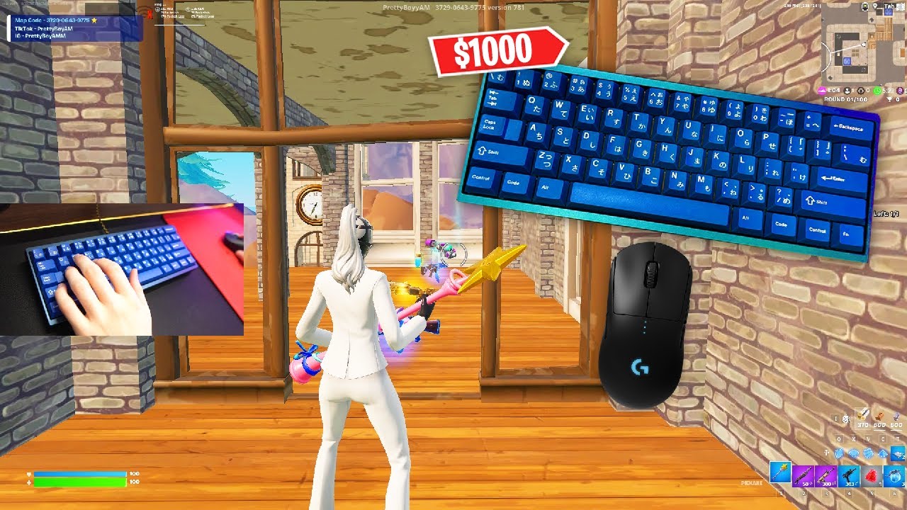 $1000 Custom Tfue Mechanical Keyboard Fortnite Keyboard Sounds ASMR ...