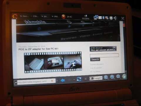 Ubuntu Mobile on Asus Eee PC 901 - YouTube