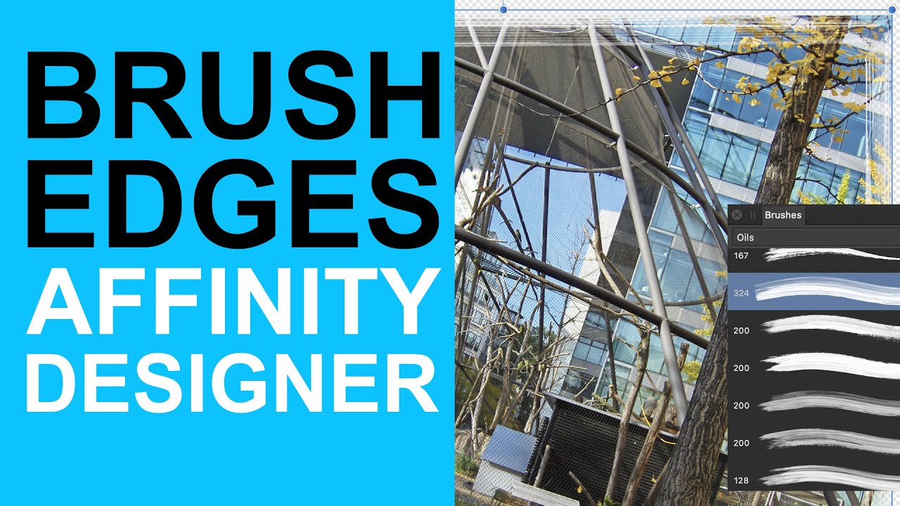Brush Edges Mask In Affinity Designer | How To Create - YouTube