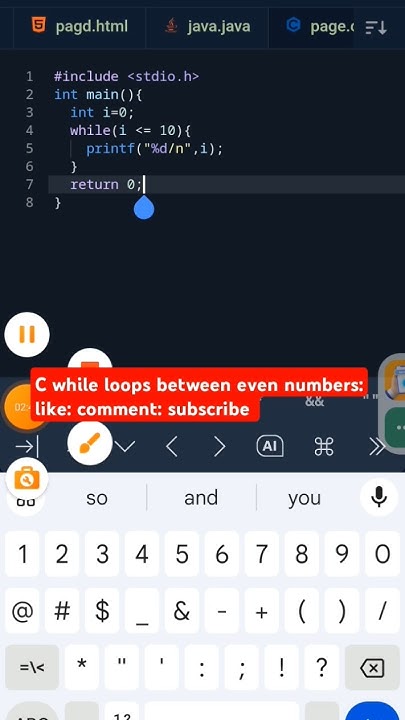C while loops between even numbers #shorts #c#while #loop #between #even#numbers #coding# ...