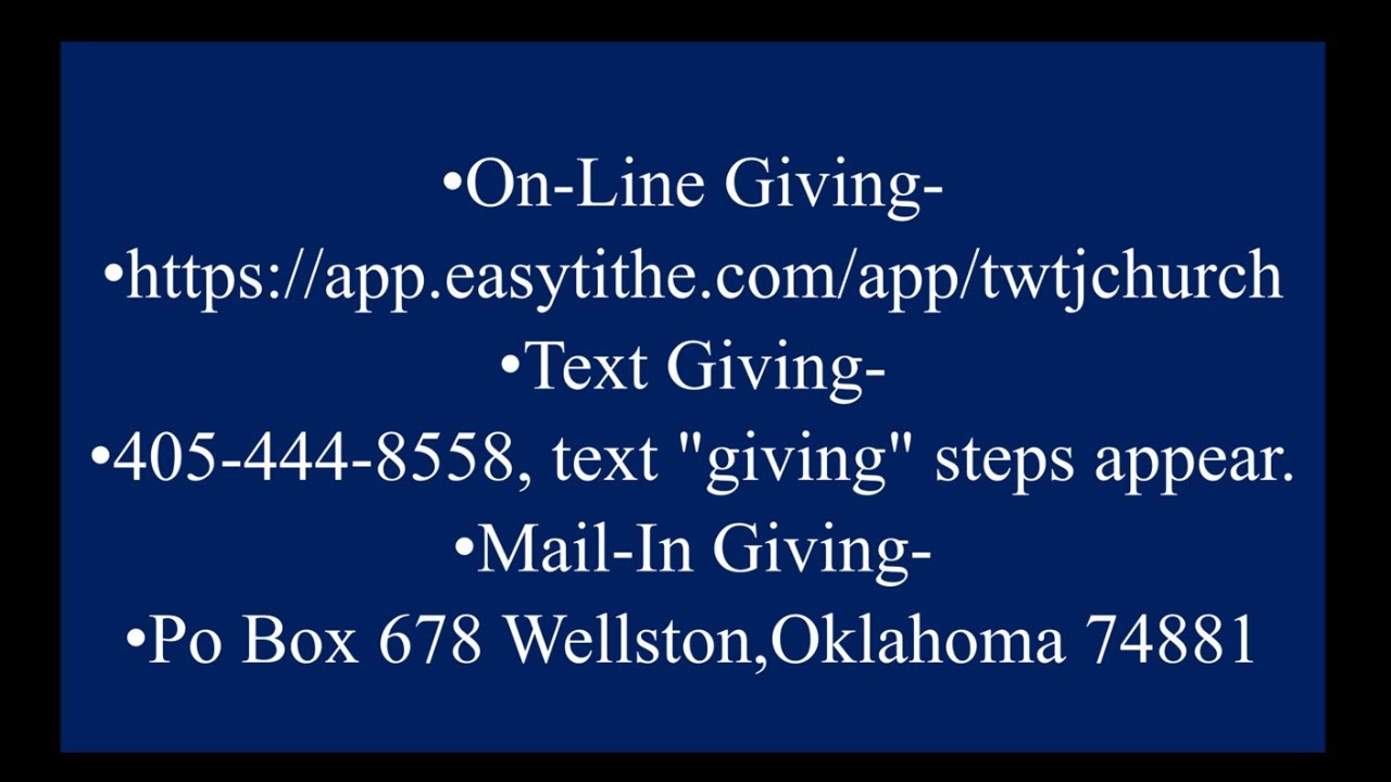 Live at The Way to Jerusalem Church October 29 - YouTube