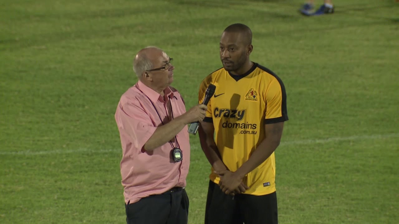 Hasani Sinclair interview after the Floreat match. - YouTube