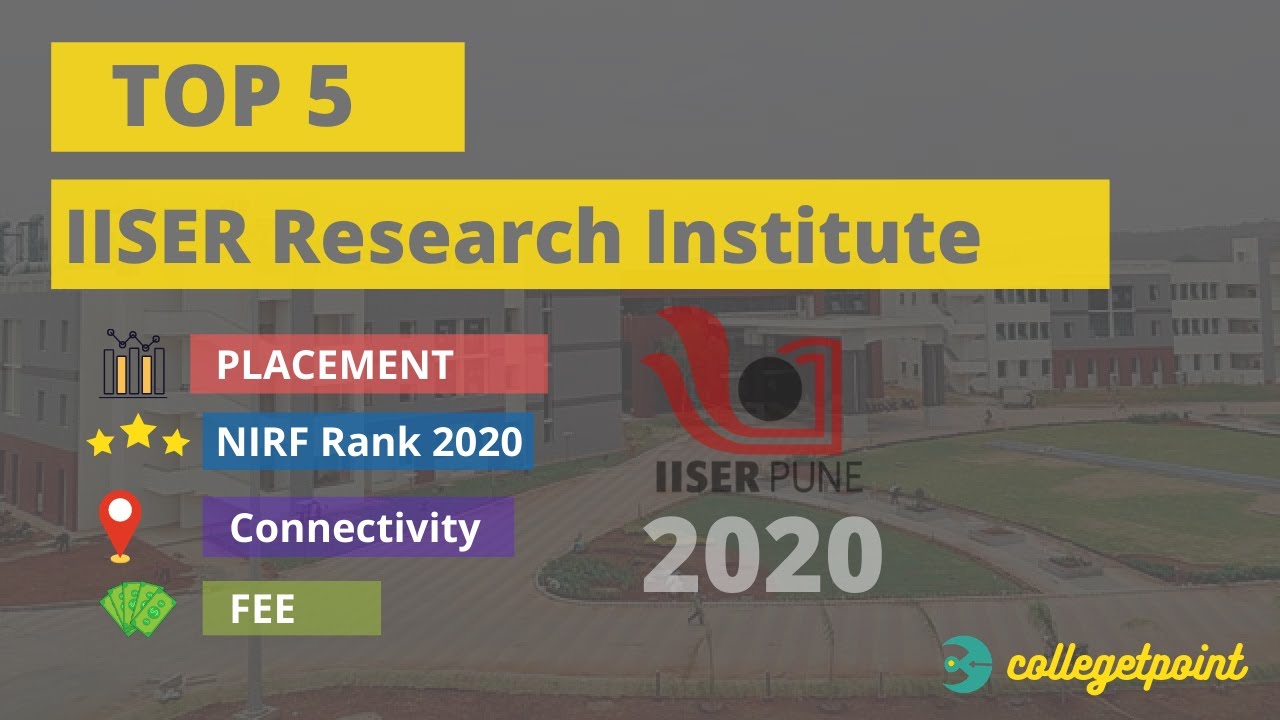 Top 5 IISER 2020 Placement | NIRF Rank 2020 | Seats | Fees ...