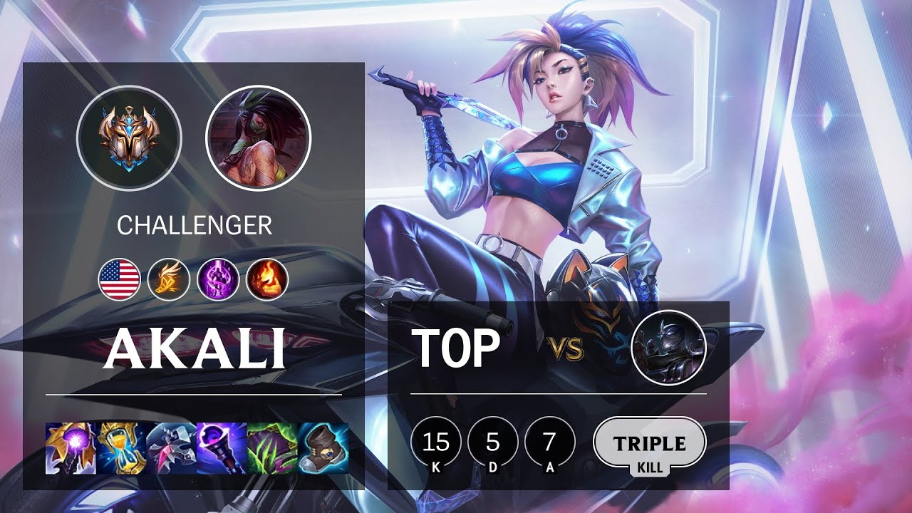 Akali Top Vs Shen Na Challenger Patch 1120 Youtube