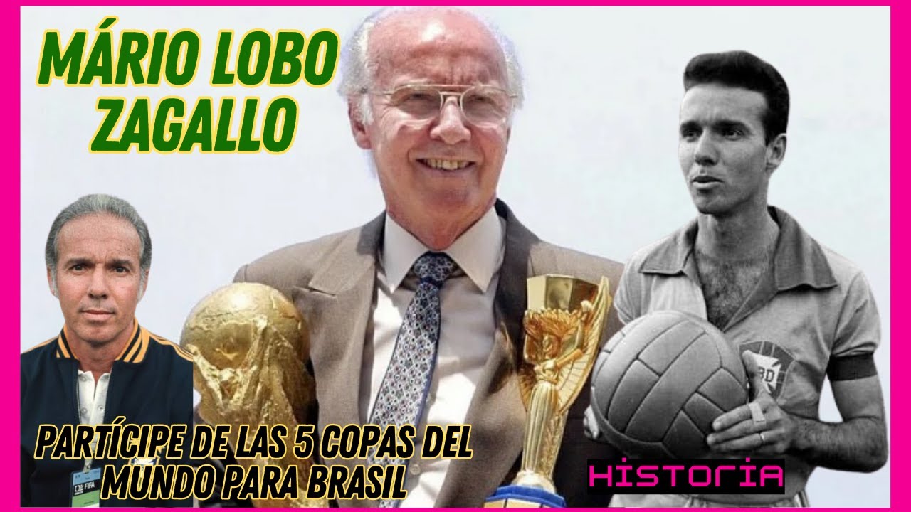 Mário Lobo Zagallo 🇧🇷 | PRESENTE EN LOS 5 TITULOS DEL MUNDO DE BRASIL ...
