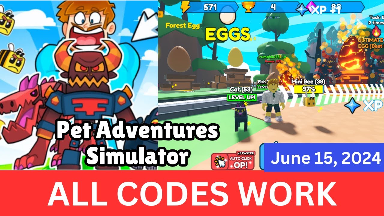 *All CODES WORK* Pet Adventures Simulator ROBLOX, June 15, 2024 - YouTube